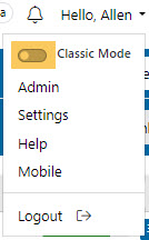 Switching between Classic Mode and New Mode – Matrix